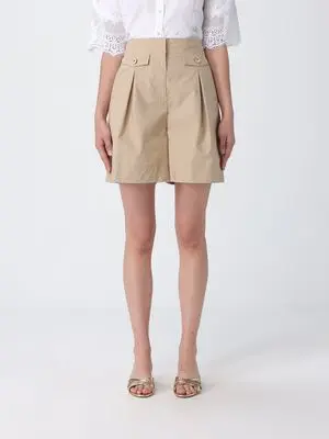 TWINSET Cotton Shorts - Beige