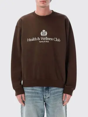 SPORTY & RICH Cotton Crewneck Sweatshirt With Logo
