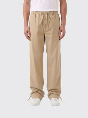 FERRAGAMO Cotton And Silk Wide-leg Trousers With Drawstring - Beige