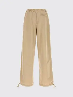 FERRAGAMO Cotton And Silk Wide-leg Trousers With Drawstring