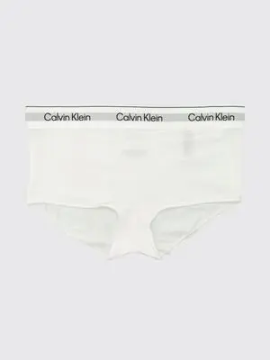 Calvin Klein Cotton Blend Logo Culottes - White