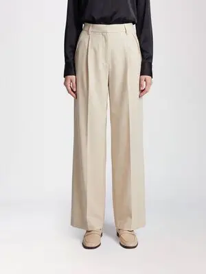 Jacob Cohen High-waisted Tailored Palazzo Trousers In Silk And Viscose - Beige