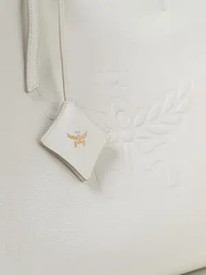Mcm Embossed Tote Bag