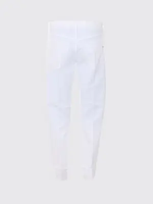 DONDUP Cropped Fit Stretch Denim Jeans - White