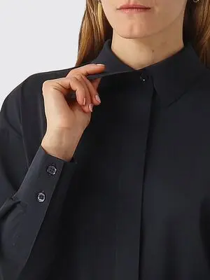 Max Mara Crepe Shirt - Blue