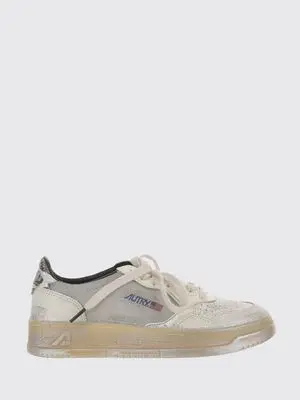 AUTRY Medalist Low Super Vintage Sneakers In Used Leather And Mesh - Red