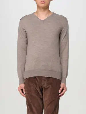 XC Fine Knit V-neck Jumper - Beige