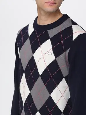 SUN 68 Argyle Knit Pullover