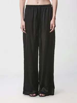 THOM KROM Viscose Palazzo Trousers - Black