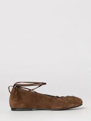 ALOHAS Bumi Suede Ballerina Flats - Brown