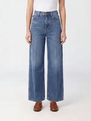 Jacob Cohen High-waisted Palazzo Fit Wide Leg Jeans In Cotton Denim - Blue