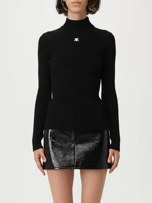 COURREGES Turtleneck Jumper - Black