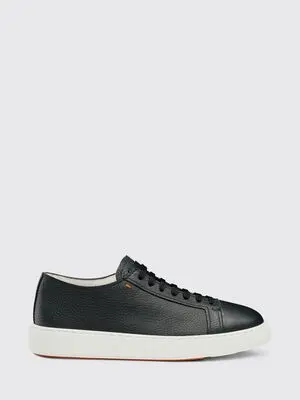 Santoni Calfskin Leather Sneakers - Blue