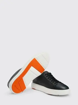 Santoni Calfskin Leather Sneakers