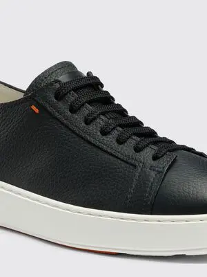 Santoni Calfskin Leather Sneakers