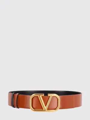 Valentino Garavani Reversible Vlogo Signature Leather Belt - Brown