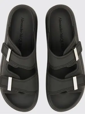 Alexander McQueen Hyrid Rubber Sandal - Black