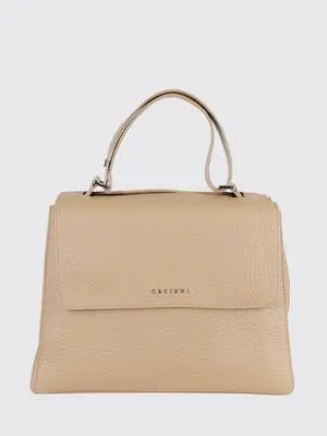 Orciani Sveva Soft Medium Hammered Leather Bag - Brown