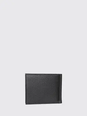 Orciani Micron Hammered Leather Wallet - Black