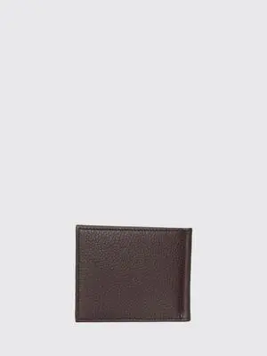Orciani Micron Hammered Leather Wallet - Brown