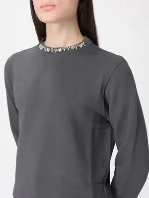 GOLDEN GOOSE Crewneck Sweatshirt With Embellished Collar