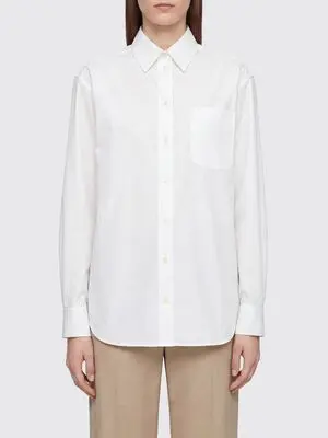 THE ROW Cotton Poplin Shirt With Classic Collar And Patch Pocket