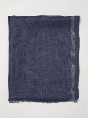 Brunello Cucinelli Linen Scarf Blue