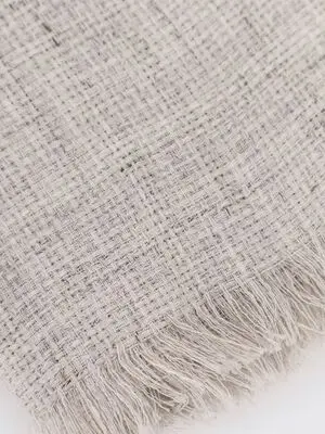 Brunello Cucinelli Linen Scarf - Grey