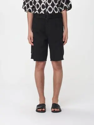 LANEUS Cotton Cargo Shorts - Black