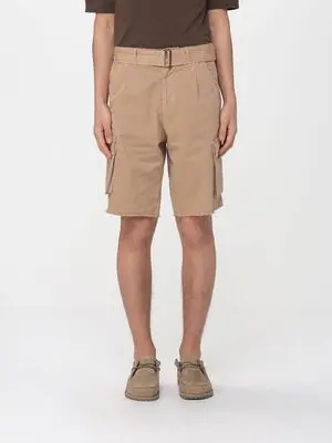 LANEUS Cotton Cargo Shorts - Camel