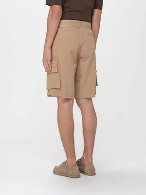 LANEUS Cotton Cargo Shorts - Camel