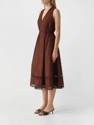 TWINSET Cotton Midi Dress - Brown