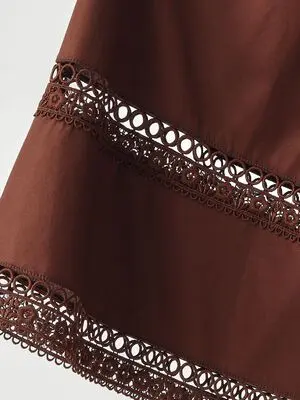 TWINSET Cotton Midi Dress - Brown
