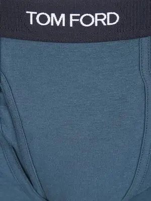 TOM FORD Stretch-cotton Boxer Briefs With Logo Waistband - Emerald