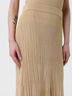 Zimmermann Pleated Viscose Knit Skirt