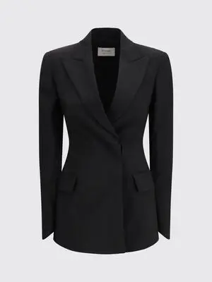 Sportmax Double-breasted Blazer In Virgin Wool