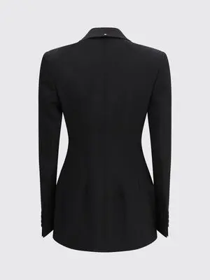 Sportmax Double-breasted Blazer In Virgin Wool