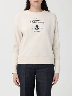 Ralph Lauren Crew Neck Knit With Logo - Beige