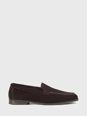 DOUCAL'S Suede Loafers - Earth