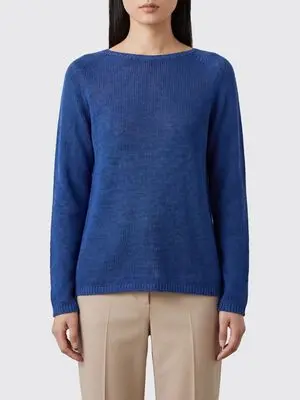 Max Mara Linen Knit Top - Blue