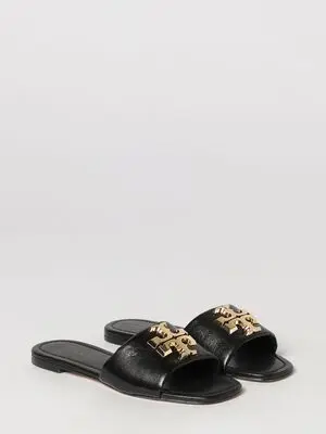 Tory Burch Eleanor Leather Mules - Black