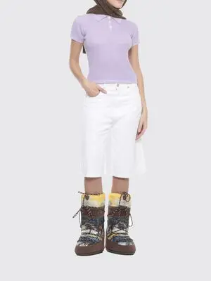 Guest In Residence Ribbed Knit Polo Shirt