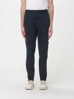 Stone Island Stretch Cotton Cargo Trousers - Blue