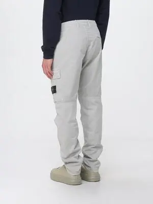 Stone Island Cotton Cargo Trousers - Grey