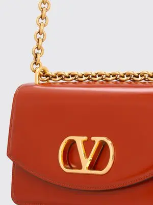 Valentino Garavani Vain Small Leather Bag - Burnt