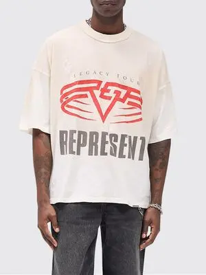 REPRESENT Cotton Crew-neck T-shirt With Logo - White