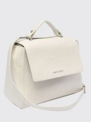 Orciani Sveva Soft Hammered Leather Bag - White