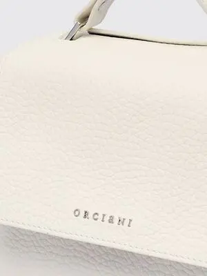 Orciani Sveva Soft Hammered Leather Bag - White