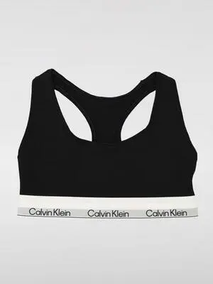 Calvin Klein Cotton Blend Bralette - Black