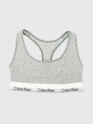 Calvin Klein Cotton Blend Bralette - Grey